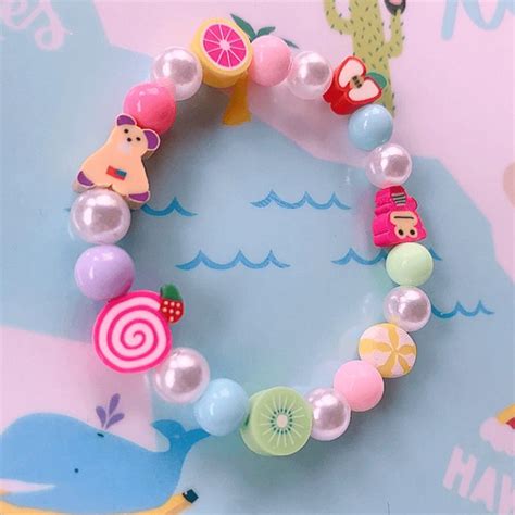 Mixed Candy Bead Bracelet Colorful Bead Bracelets Beads Candy Candy Crafts