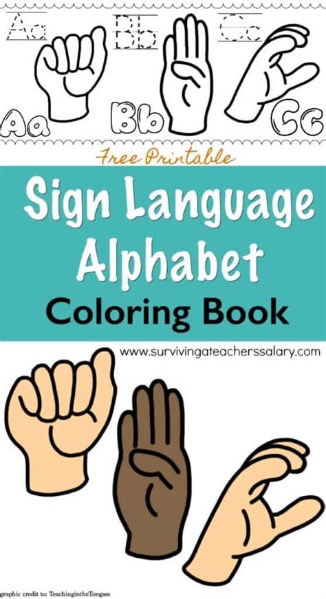 Sign Language Alphabet Printable