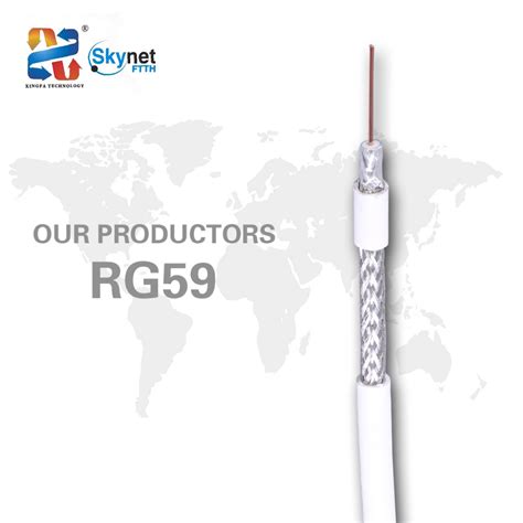 Bc CCS Conductor Tri Shield Aluminium Braiding Rg59 Coaxial Cable Foam