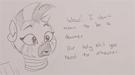 Safe Artist Pony Quarantine Derpibooru Import Zecora Zebra Bust Dialogue