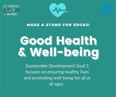 Leading Lady Empire On Linkedin Sustainable Development Goal 3 Sdg 3