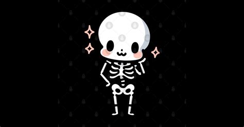 Cute Skeleton Posing For Selfie Halloween Skeleton Design For Kawaii