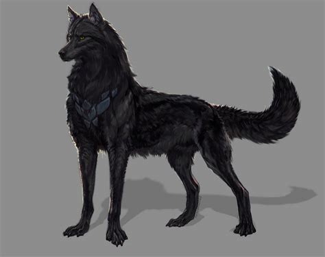 Black Wolf Oc Commission By Furrirama On Deviantart