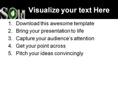 Sold Environment Powerpoint Backgrounds And Templates 0111