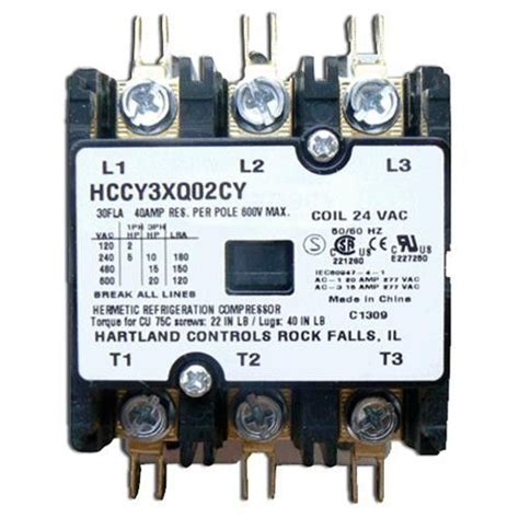VAC Electric Motor Contactor Hartland Controls HCCY XQ AAC