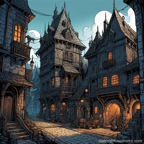 Dark Fantasy Architecture Stable Diffusion Online