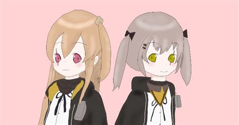 ドールズフロントライン Ump姉妹 Benetnaschのイラスト Pixiv