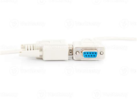 VGA Input Cable Connector On White Background Stock Photo At Vecteezy