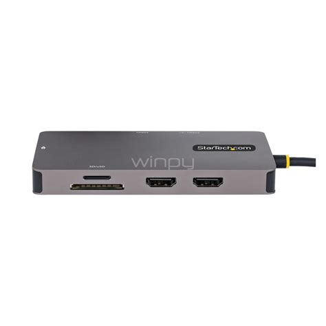 Adaptador Multipuertos Hub Startech Usb C 120b Usbc Multiport Winpy Cl