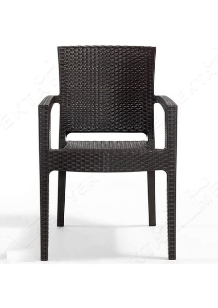 Almina Rattan Sandalye Kollu Koltuk Bahçe Balkon Ve Teras Fiyatı
