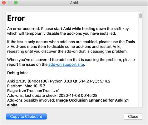 Image Occlusion Enhanced For Anki Alpha Error Add Ons Anki Forums