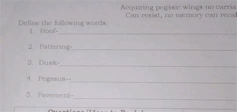Acquiring Pegasic Wings No Carria Define The Studyx