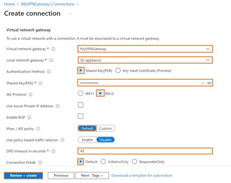 How To Configure An Ipsec Ikev2 Site To Site Vpn To The Static Microsoft Azure Vpn Gateway