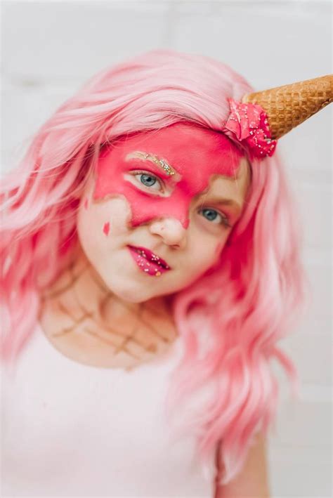 Melted Ice Cream Cone Halloween Costume And Makeup Ice Cream Cone