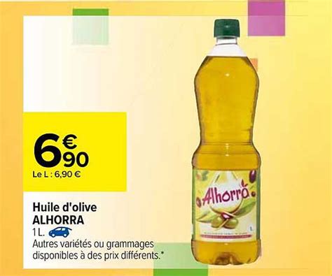 Promo Huile D Olive Alhorra Chez Carrefour ICatalogue Fr