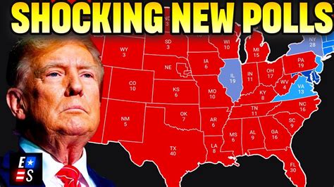 The 2024 Election Map Based On Latest Poll From All 50 States Trump Vs