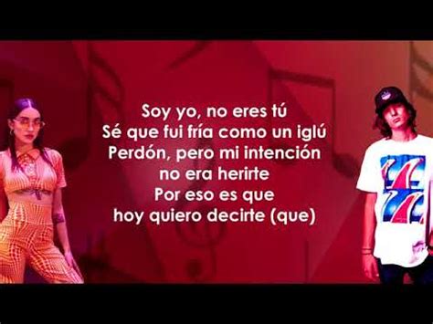 Maria Becerra X Danny Ocean No Eres Tu Soy Yo Letra Lyrics YouTube
