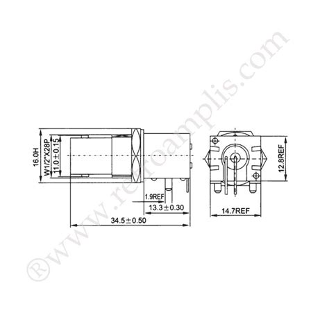 Female Bnc Panel Connector Pcb 90º Retroamplis