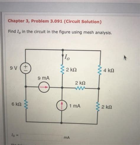solved chapter 3 problem 3 091 circuit solution find i