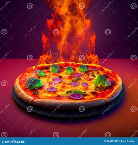 Perfect Cheesy Pizza Slice On Black Background Fast Food Melted Chees