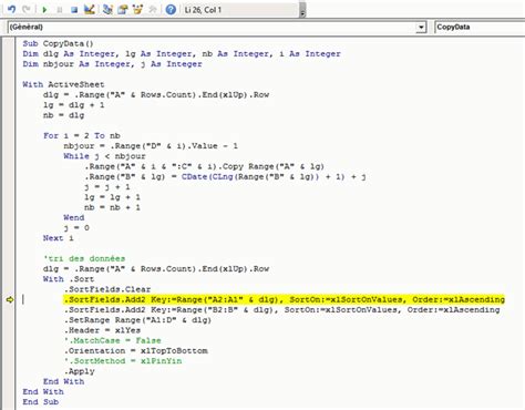 Module Vba Dupliquer Ligne Et Incr Menter Date