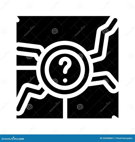 Analyze Data Science Glyph Icon Vector Illustration Stock Illustration