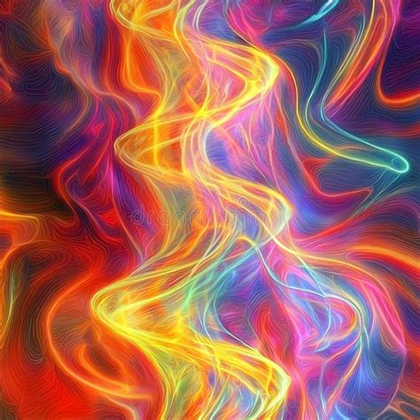 Abstract Colorful Swirls A Vibrant Dynamic Artwork Featuring Flowing Lines And Intense Color