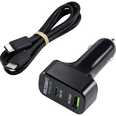 Voltcraft Cas 63 Usb Nabíječka 63 Wp Do Auta Výstupní Proud Max 3 A