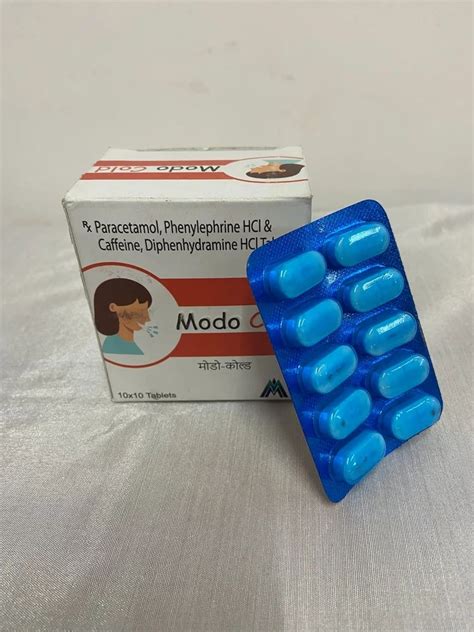 Modo Cold Paracetamol Tablets At Rs 780box Pharmaceutical Tablets In