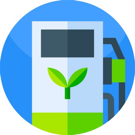 Biodiesel Geometric Flat Circular Flat Icon