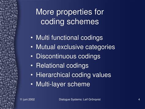Ppt Dialogue Act Coding And Modalities Powerpoint Presentation Free