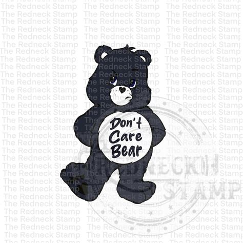 Dont Fucking Care Bear Etsy
