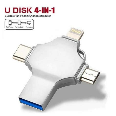 Memoria Usb 30 128gb 4 En 1 Usb C Stick Thumb Drive Memory Stick