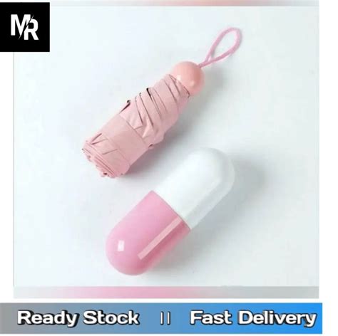Capsule Umbrella 7inch Mini Light Small Pocket Umbrella Anti Uv Folding
