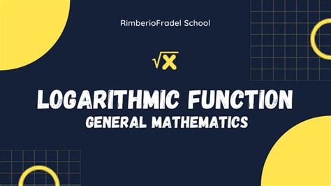 Logarithmic Function Pptx