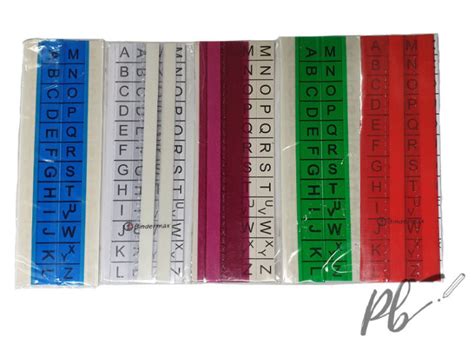 2 Pcs Index Tabs Tabbings Letter Lazada Ph