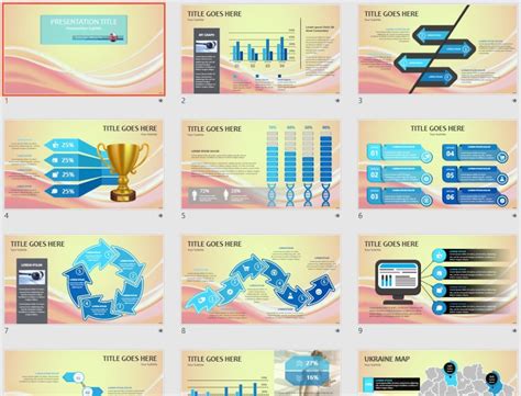 Abstract Waves PowerPoint