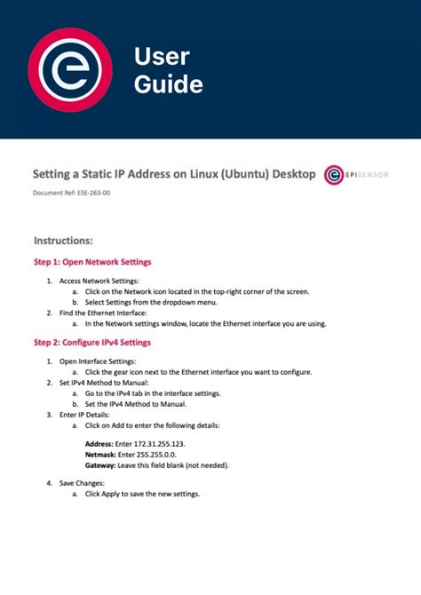Setting A Static Ip Address On Linux Ubuntu Desktop