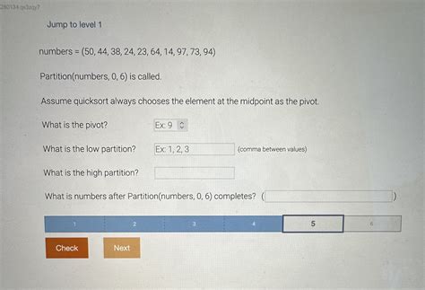 Solved Jump To Level 1numbers