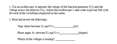 Solved Build A Circuit As Shown In Figure Adjust The Chegg Com