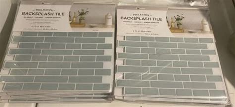 Inhome Nh2361 Sea Glass Peel And Stick Backsplash Tiles 17 Packs Of 4