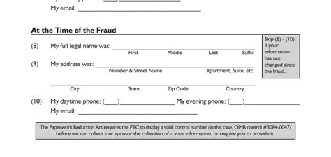 FTC Identity Theft Affidavit Fill Out Printable PDF 41 OFF