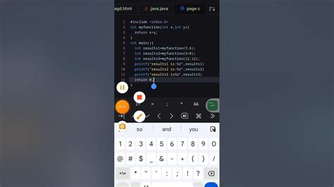 C Function Parameters Different Variablesshorts Cfunction Parametervariables Printf