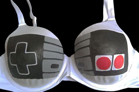 Nintendo Nes Controller Bra Geekalerts