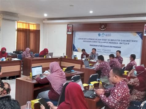 Prodi Teknologi Pangan Unimus Gelar Lokakarya Standar Riset Mahasiswa