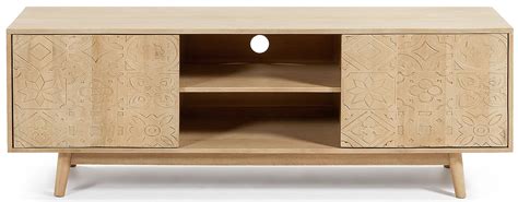 Szafka RTV Drewniana 160cm Kave Home Meble Sklep Meble Pl