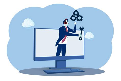 Call Center Support Help Fixing Technical Problem Help Desk Or