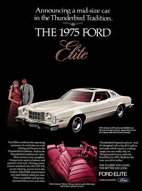 Ford Elite Cars From The 1970s A Stylishly Different Alternative