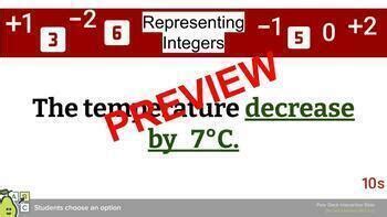 Representing Integers With Pear Deck By Natty S Files TpT