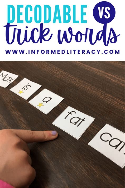 Sight Words Vs Decodable Words Trick Words Sight Words First Grade